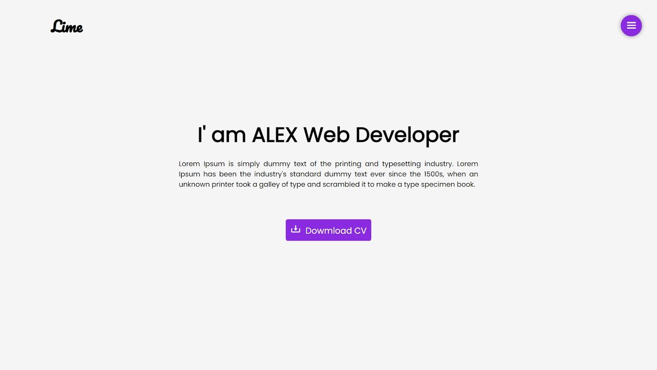 Animated Navigation Menu bar using HTML, CSS and JAVASCRIPT - YouTube