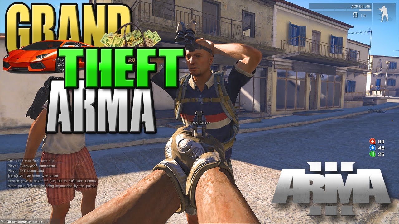 Grand Theft Arma! - Arma 3 Life Ep. 2 - YouTube
