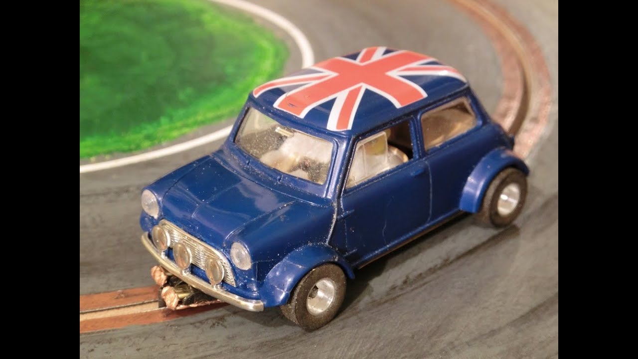 Scalextric Mini With Scratch Built Brass Chassis - YouTube