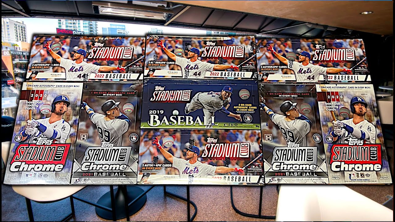 Opening 4 Years of Stadium Club Baseball Cards - YouTube