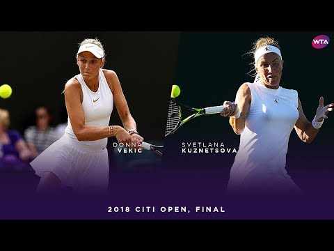 Donna Vekic vs. Svetlana Kuznetsova | 2018 Citi Open Final | WTA Highlights