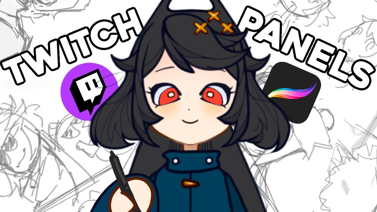 【DRAWING】drawing twitch panels (but i yap too much) | #Vtuber - YouTube