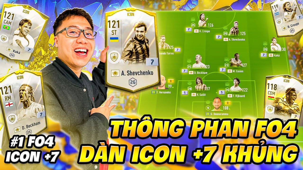 Vodka Quang | Thông thần Game FO4 với 2 kèo ICON +7 Beckham, Shevchenko ...