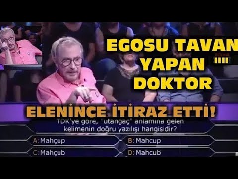 Kim Milyoner Olmak İster Egosu Tavan Yapan Doktor İlk Soruda Elenince İtiraz Etti