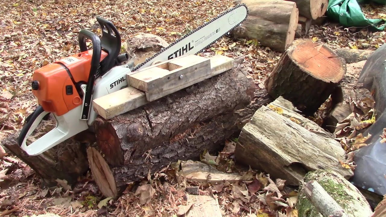Home Made Chainsaw Mill Attachment Making Custom Lumber W/ms660 - YouTube