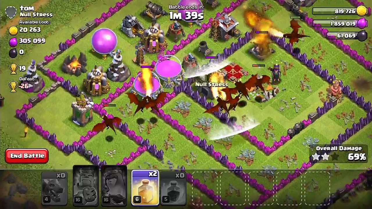 11 Dragon Knockout TownHall10_100%Best Attack - YouTube