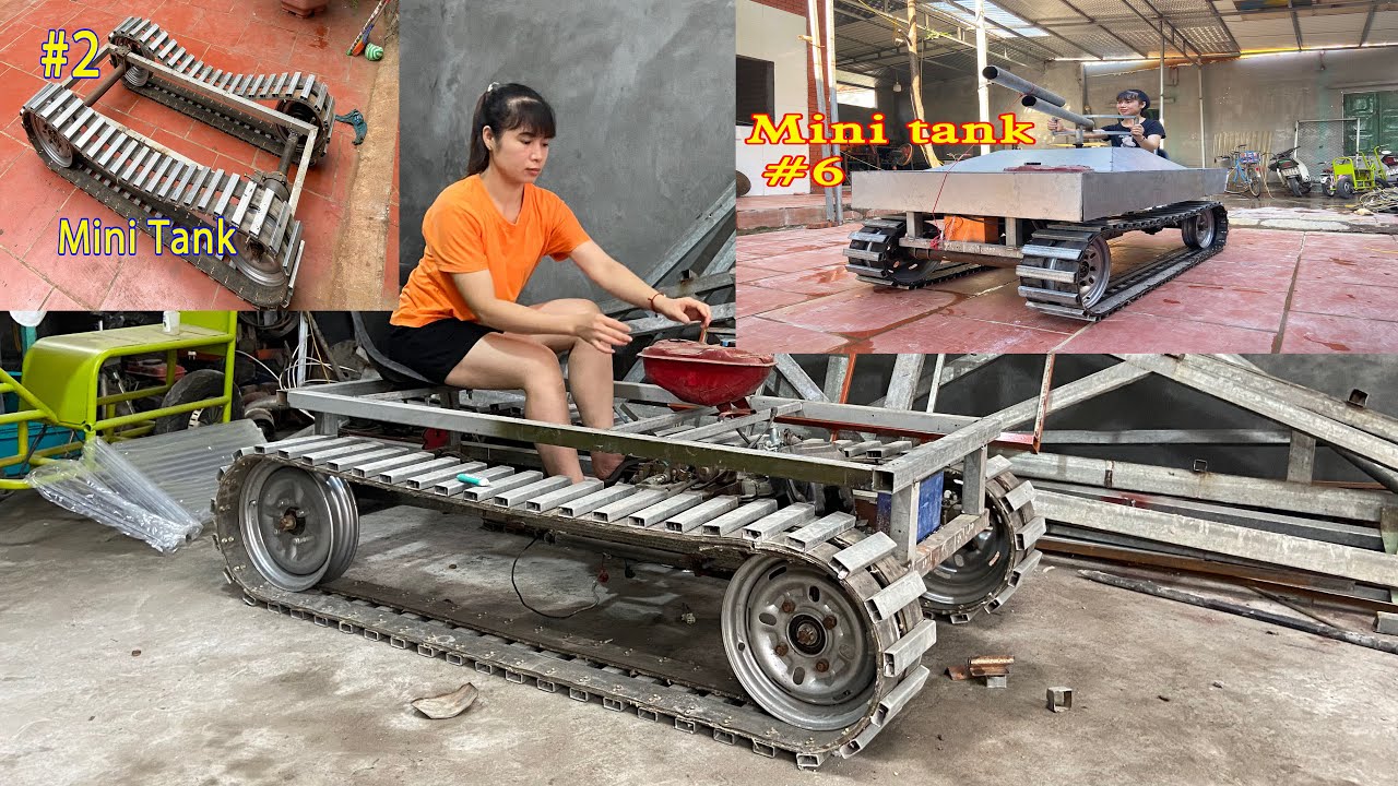 Homemade mini tank Fantastic - Full video - YouTube