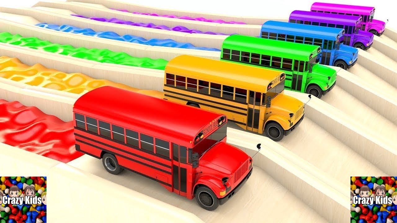 learn colors street vehicles for kids pikaboo #CrazyKids - YouTube