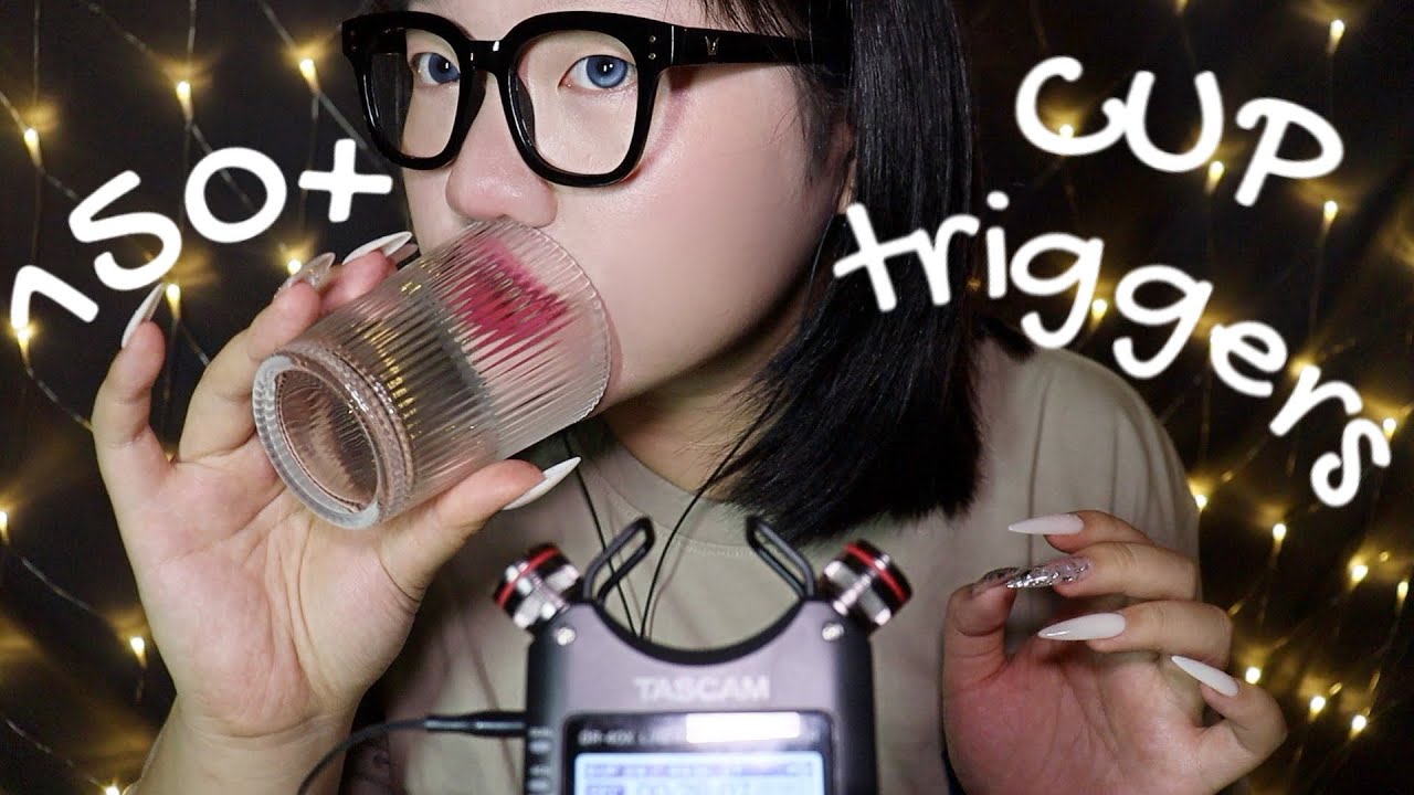 ASMR 150+ Cup Triggers for Multiple Tingle - YouTube