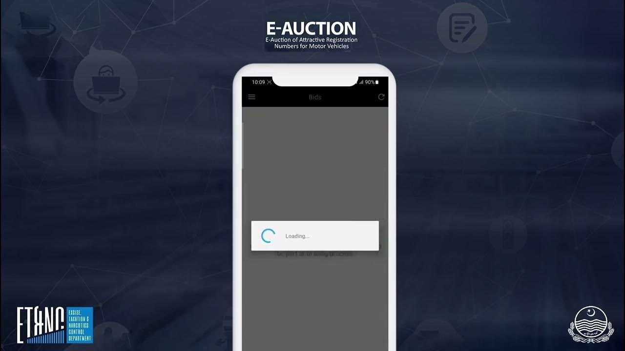 How to eauction through Mobile app - YouTube