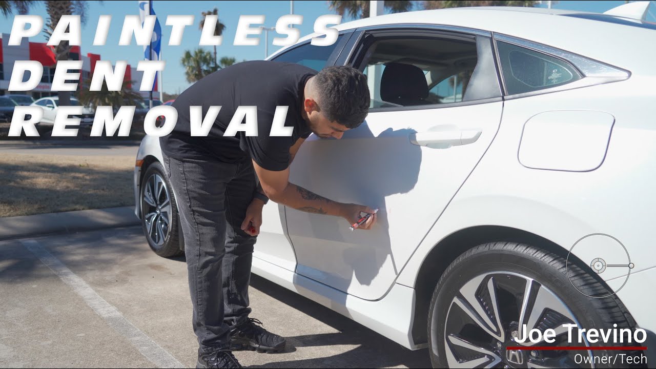 Paintless Dent Removal on a 2020 Honda Civic - YouTube