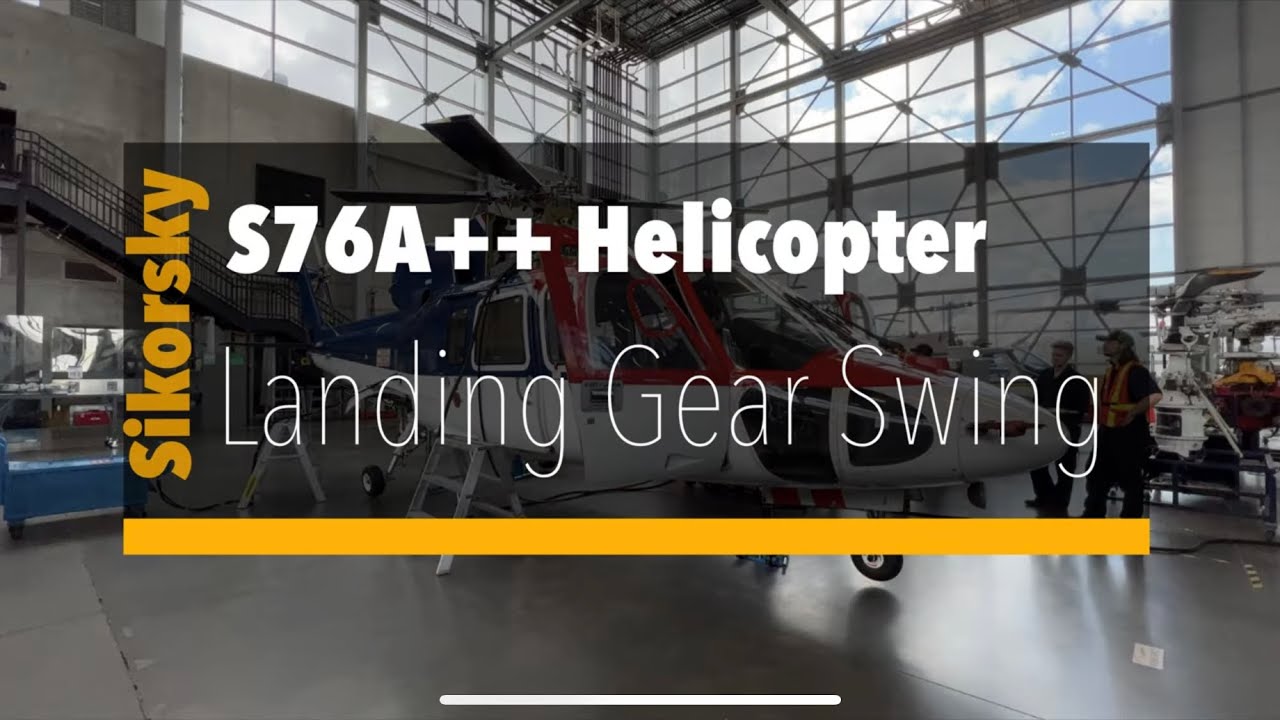 Sikorsky S76 Helicopter Landing Gear Swing - YouTube