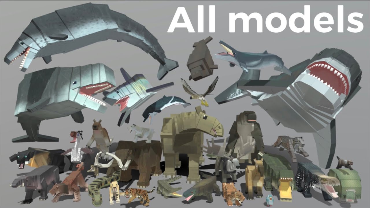 【Minecraft】Cenozoic Era addon - all models showcase (coming soon to ...