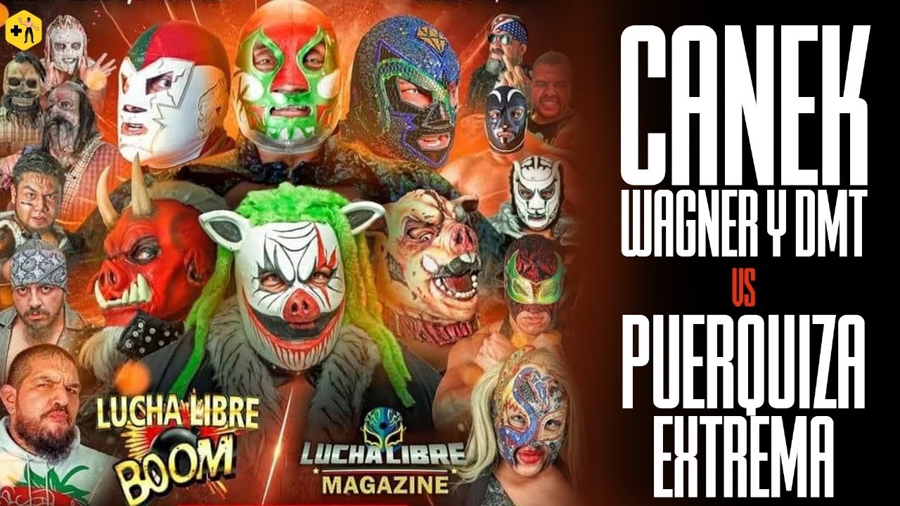 Canek, Dr. Wagner y DMT Azul vs Puerquiza Extrema | Lucha Libre ...