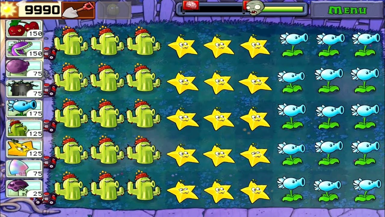 PVZ MOD | NIGHT LEVELS 1/2 IN 10:43 MINUTES | ADVENTURE | FULL HD ...