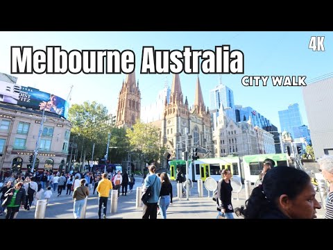 Melbourne City Walk | Melbourne Vlog CBD 4K Video @TravelThirstyBlog ...