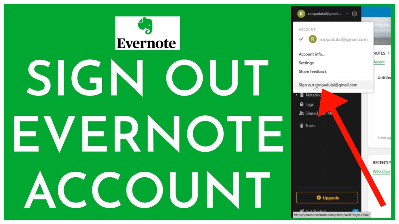 How To Sign Out Of Evernote Account 2023? Log Out Evernote Account ...
