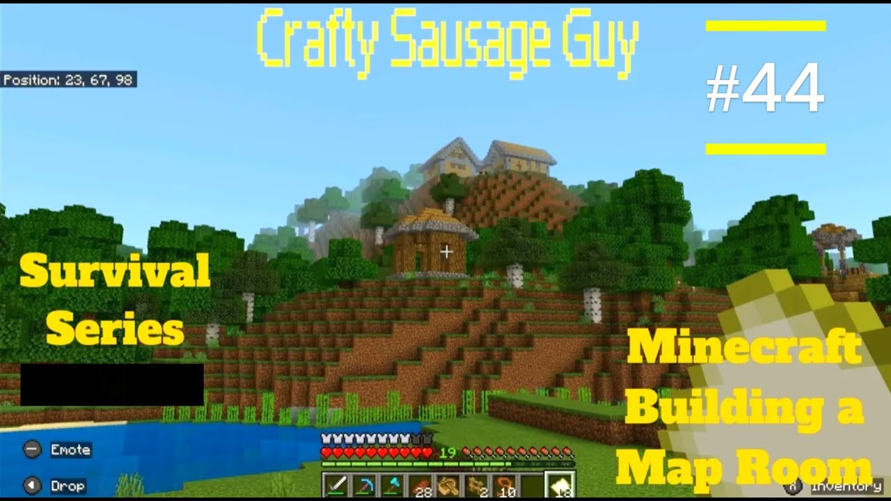 Minecraft Map Room Build - Survival Series Episode #44 - YouTube