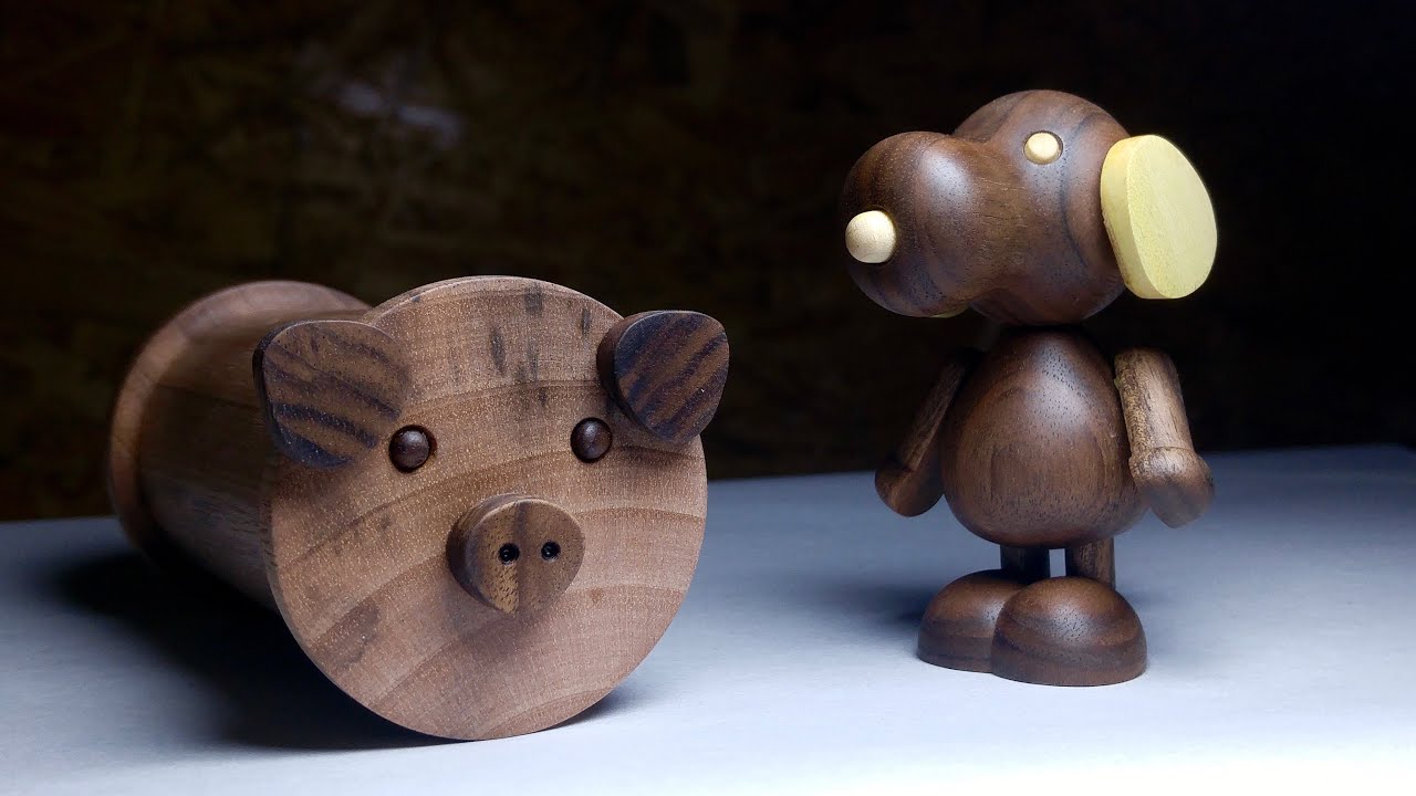 Woodturning / Wooden box with pig design 🐷 - YouTube
