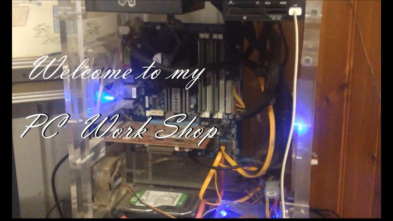 Garage PC Work Shop and Back Garden. - YouTube