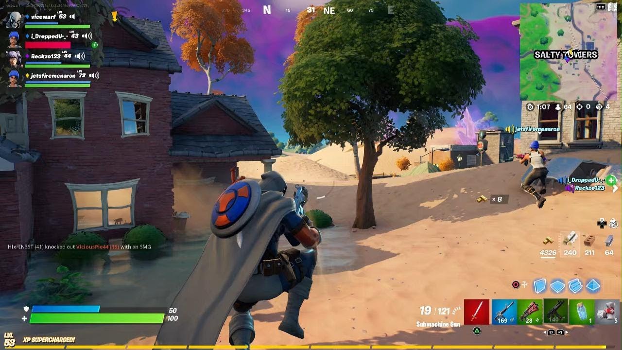 First fortnite game on ps5 - YouTube