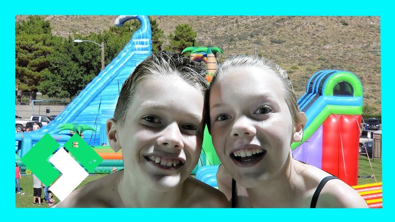 CRAZY GIANT WATER SLIDE (Day 1638) | Clintus.tv - YouTube