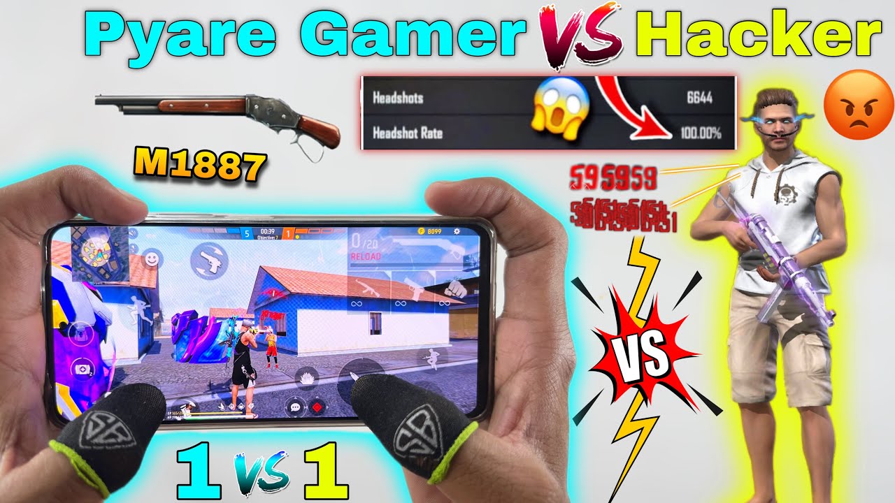 Pyare gamer vs hacker onetap headshot challenge 1 vs 1 full handcam ...