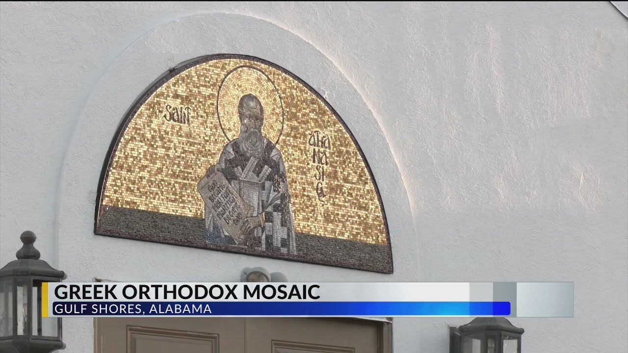 Greek Orthodox Monk builds, installs mosaic above Gulf Shores chapel ...