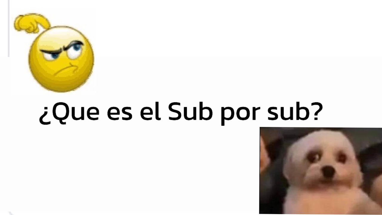 ¿Que es el sub2sub? - YouTube