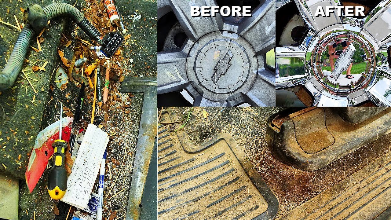 Car Detailing A Dirty Chevrolet Silverado... Deep Cleaning Restoration ...