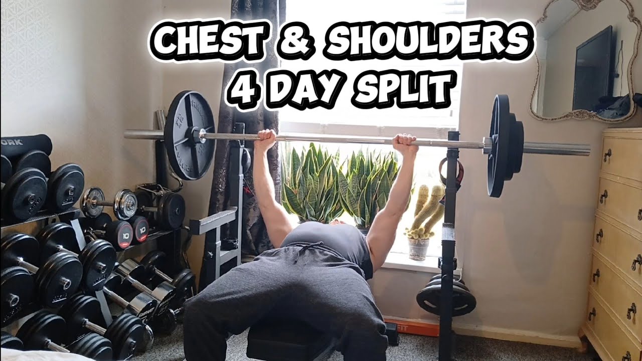 Chest & Shoulders 4 Day Split NATURAL BODYBUILDING - YouTube