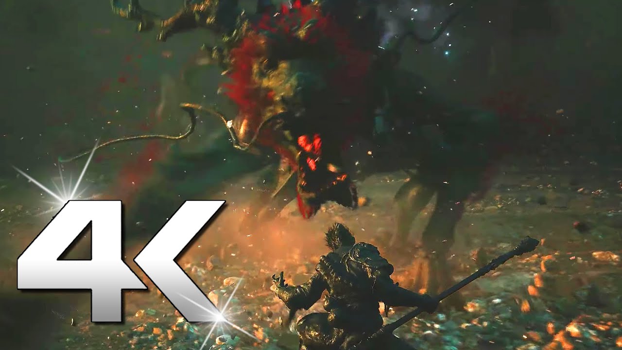 Black Myth Wukong Dragon Combat Gameplay 4k Rtx On 8 Min Youtube