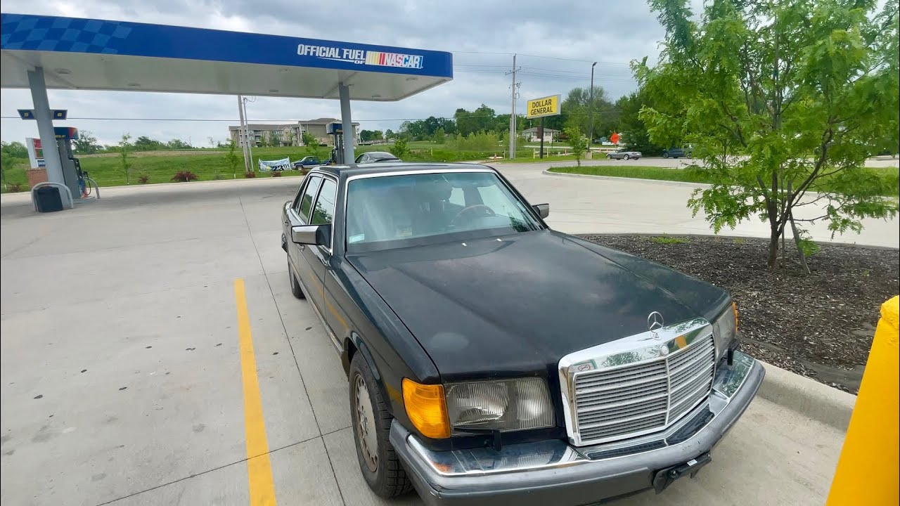 Mercedes W126 560SEL 1989 my local Sunoco station where I get my ...