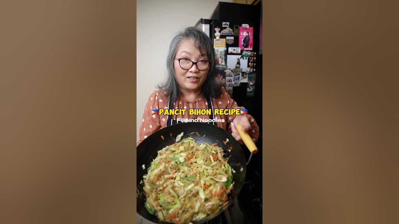 Authentic Pancit Bihon Recipe 🇵🇭 Filipino Stir-Fried Noodles You Can Make at Home! #Shorts - YouTube