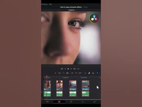 How To Copy and Paste Effects to Multiple Clips in DaVinci Resolve - YouTube