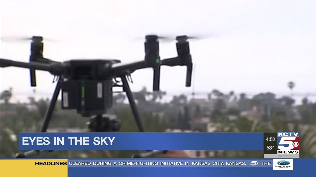 Kansas City police use drones to bust criminals - YouTube
