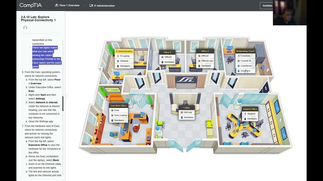 2 6 10 Lab Explore Physical Connectivity 1 - YouTube
