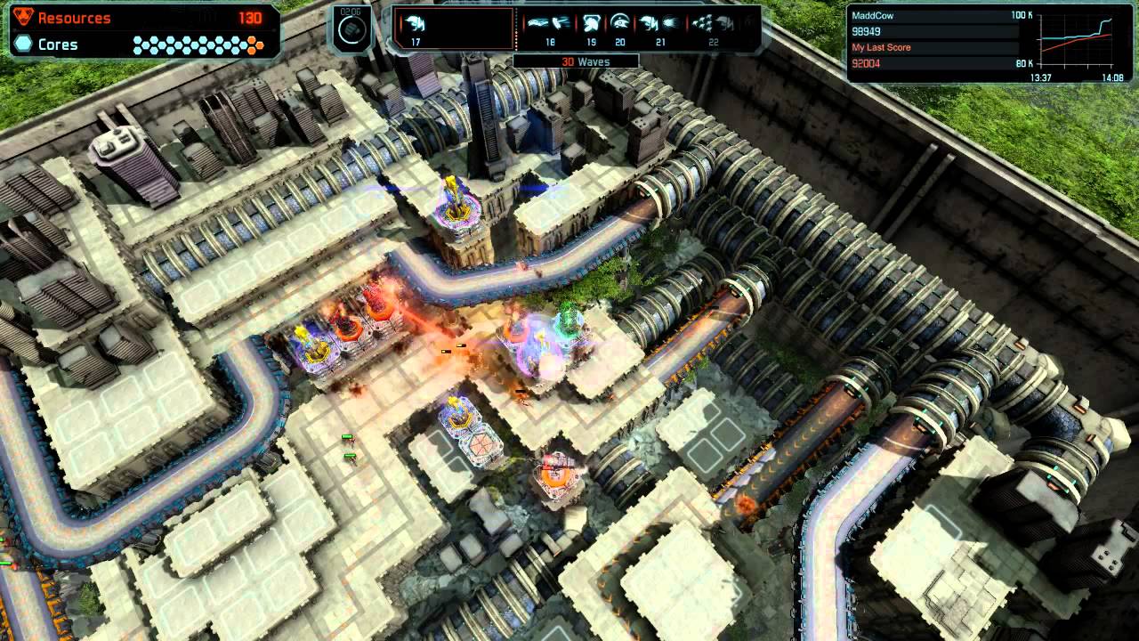 Defense Grid 2 Gold Medal Walkthrough [Hard] Mission 10 Breach - No ...