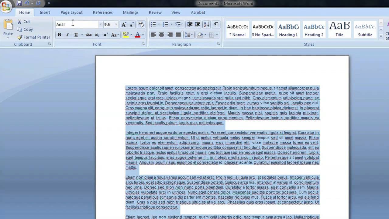 How to Create Double Spacing in Microsoft Office 2010 : Tech Niche ...