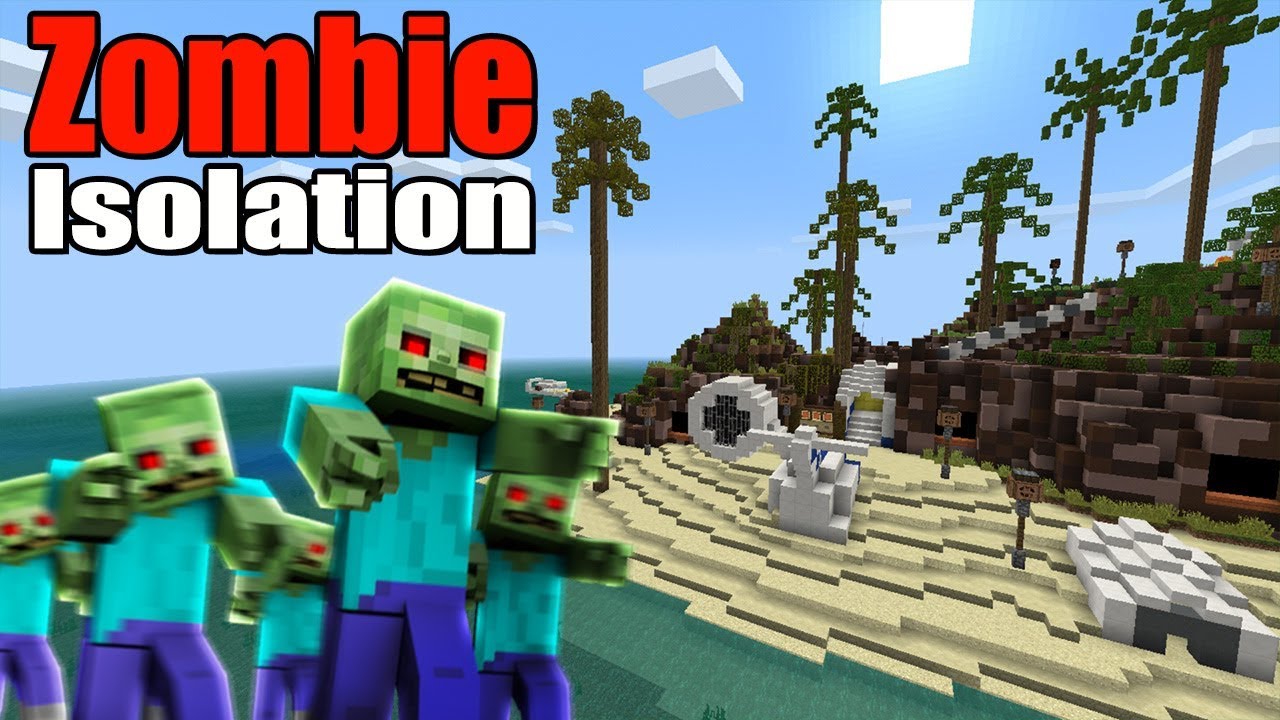 Zombies Isolation | Minecraft PE PvE Map - YouTube