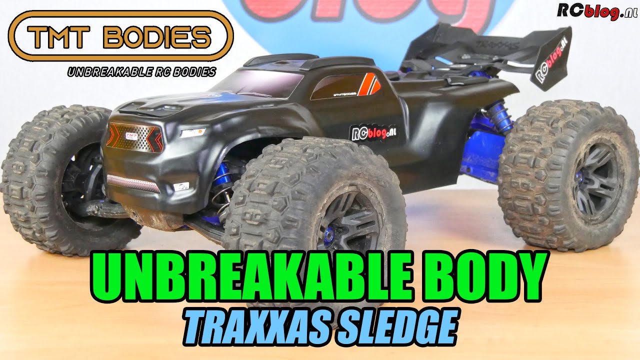UNBREAKABLE! TMT-Bodies voor de Traxxas Sledge - YouTube