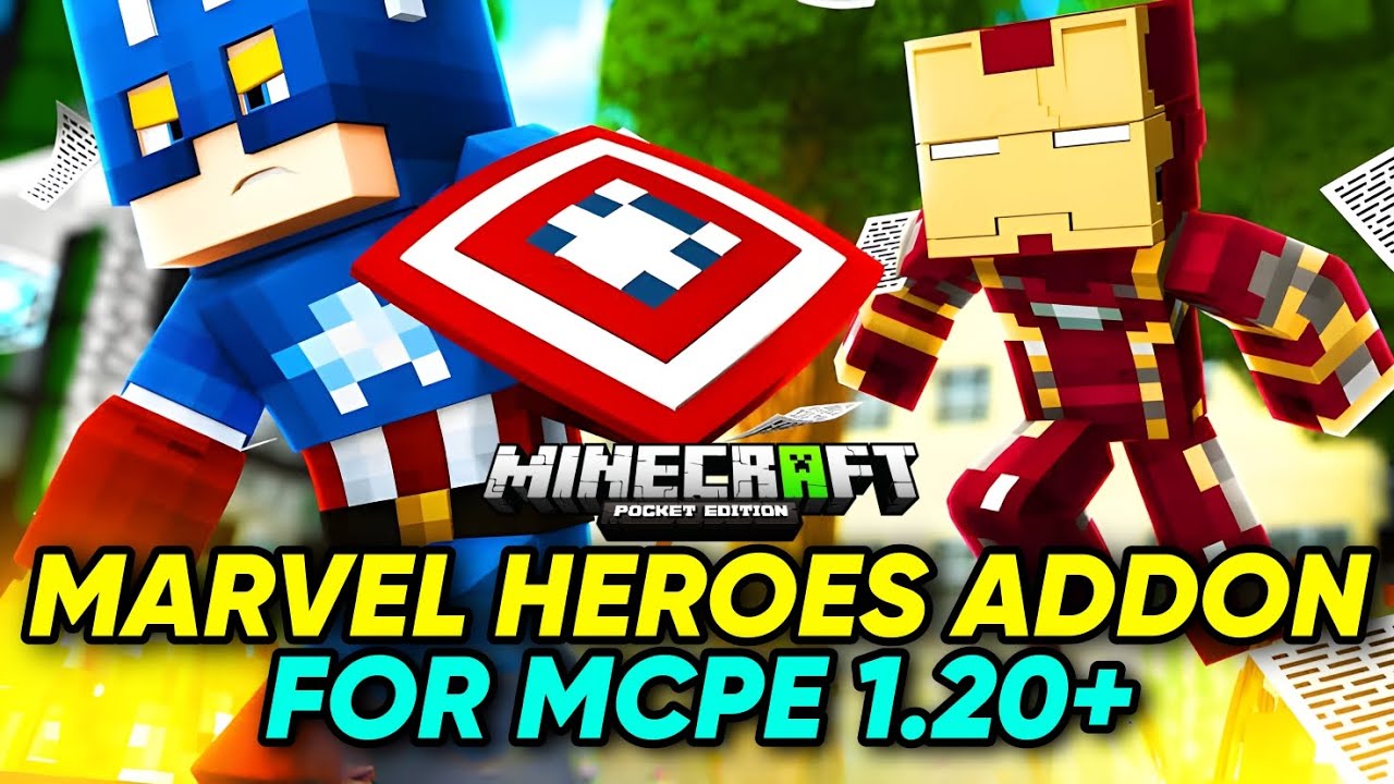 MARVEL ADDON FOR MCPE 1.20 ( Updated ) | Marvel heroes mod for ...