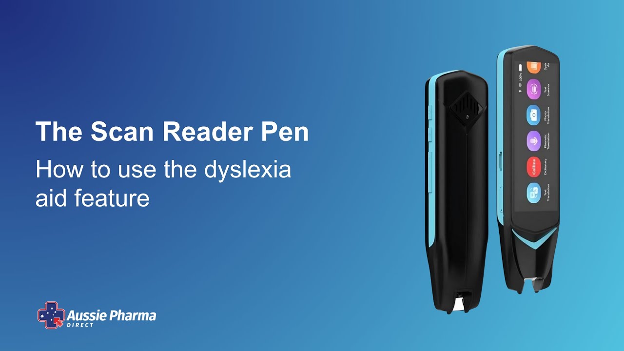 How to Use the Dyslexia Aid Feature for the Scan Reader Pen - YouTube