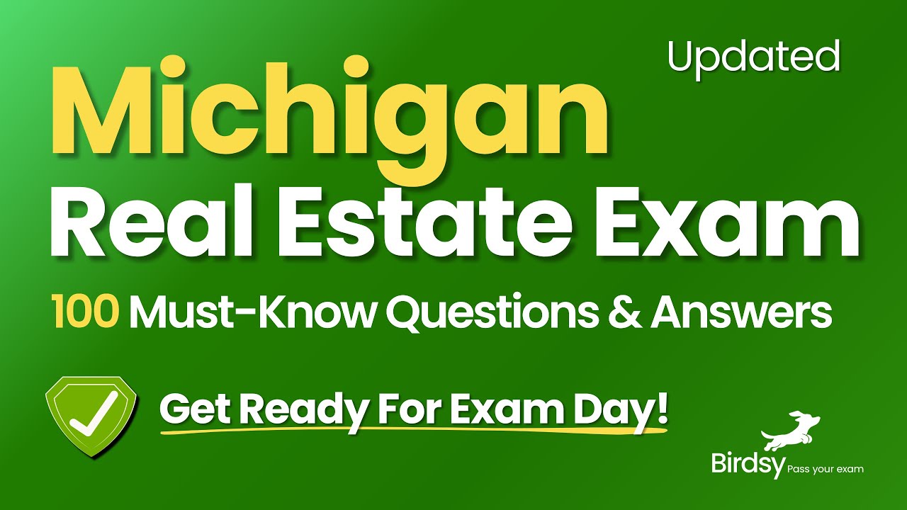 Pass Your Michigan Real Estate Exam with This 100-Question Review ...