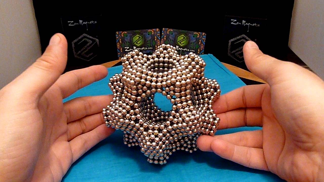Zen Magnets/Neoballs: Dodecahedron with Tetra Subunits Tutorial - YouTube