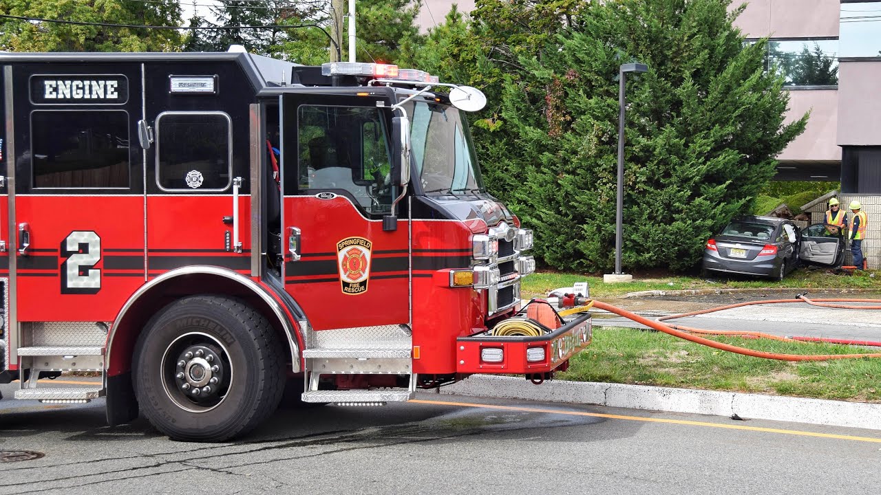 Springfield Fire Department Springfield Ave Car Vs Building With Fire 9 ...