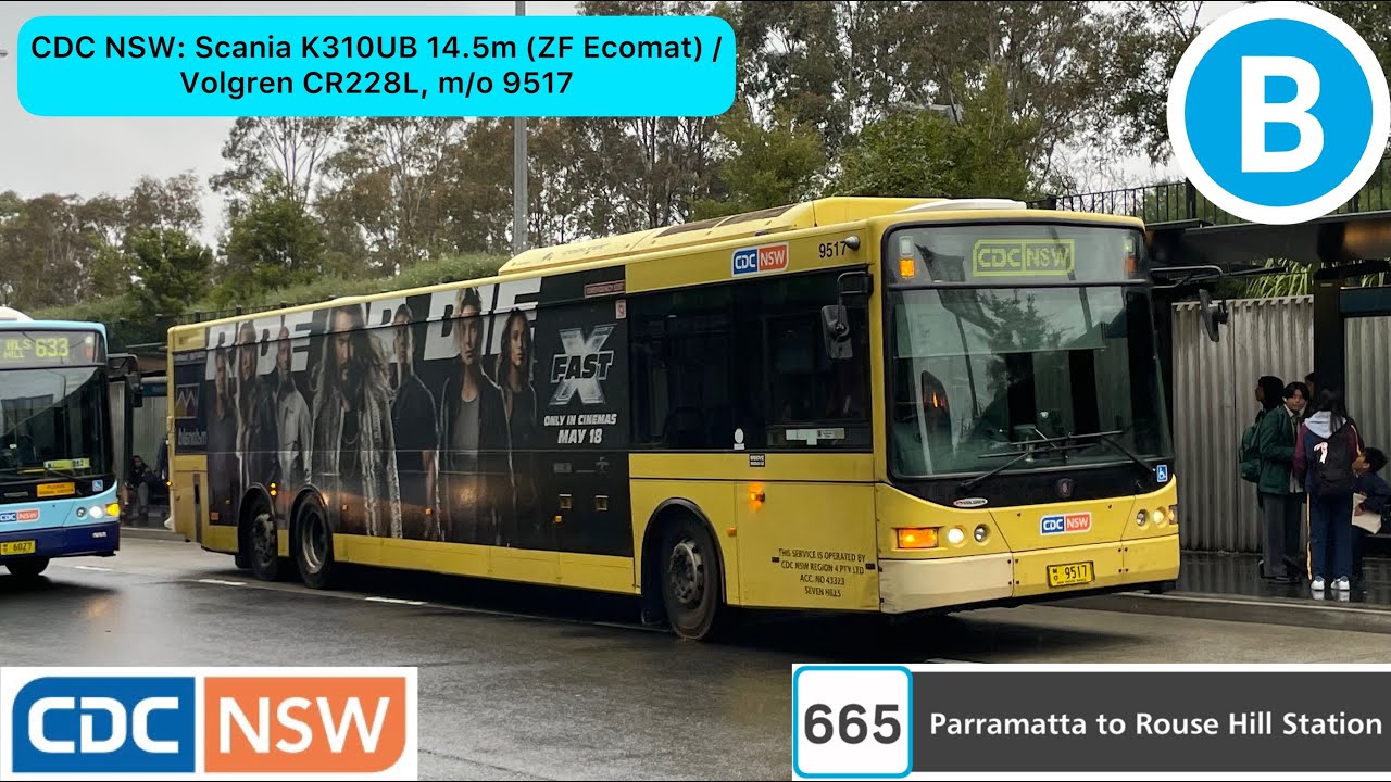 CDC NSW: Scania K310UB 14.5m (ZF Ecomat) / Volgren CR228L, m/o 9517 ...