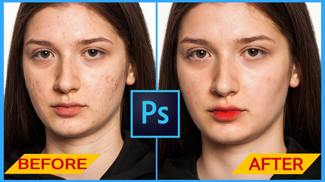 Face Smooth In Photoshop_ Easy Frequency Separation [ENG SUB] || P.T.C ...