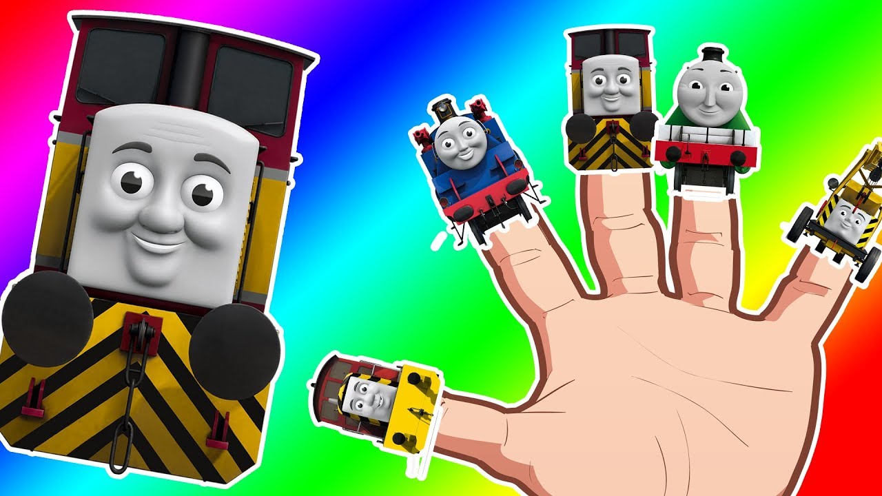 Finger Family Thomas and Friends Song Nursery Rhymes Toy Train - YouTube
