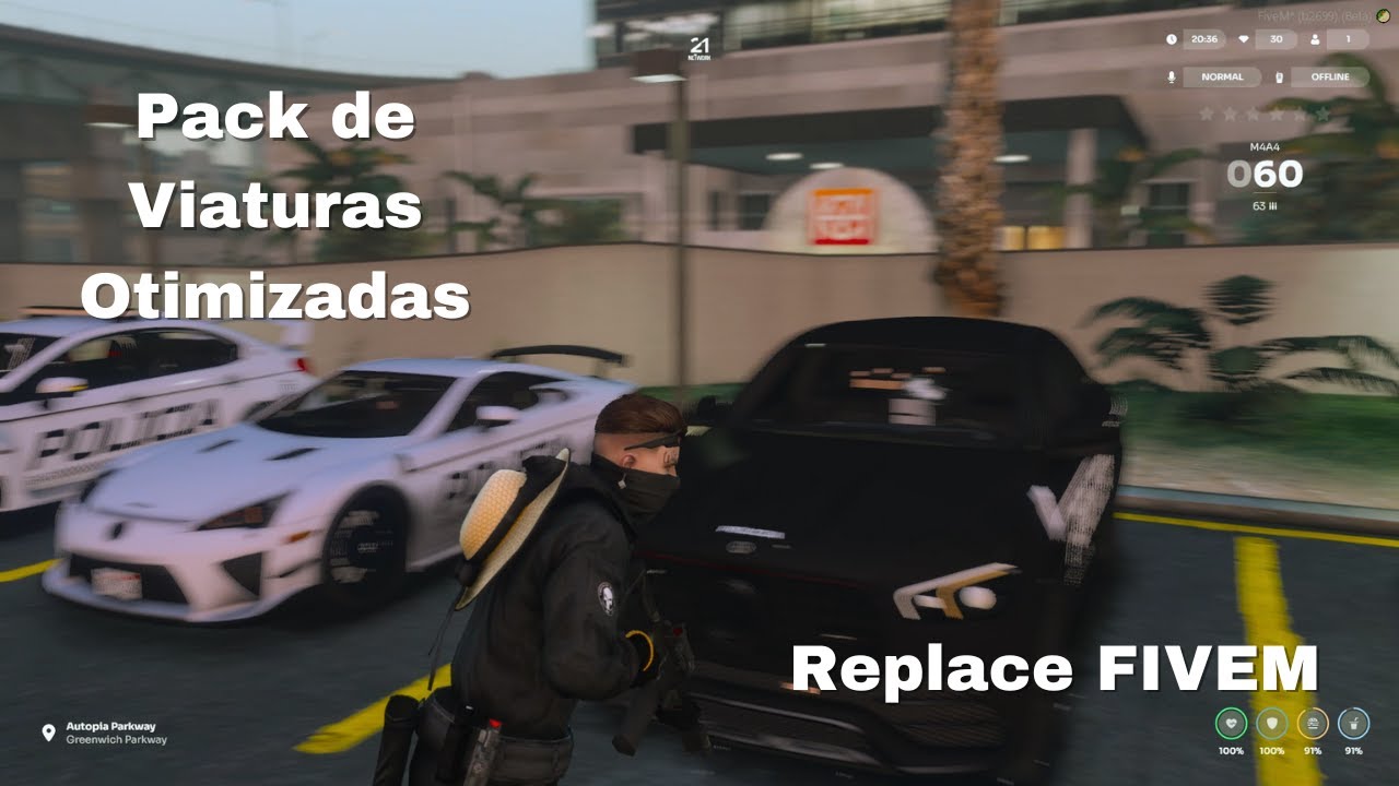 NOVO PACK DE VIATURAS OTIMIZADA PARA FIVEM 2.0 - YouTube